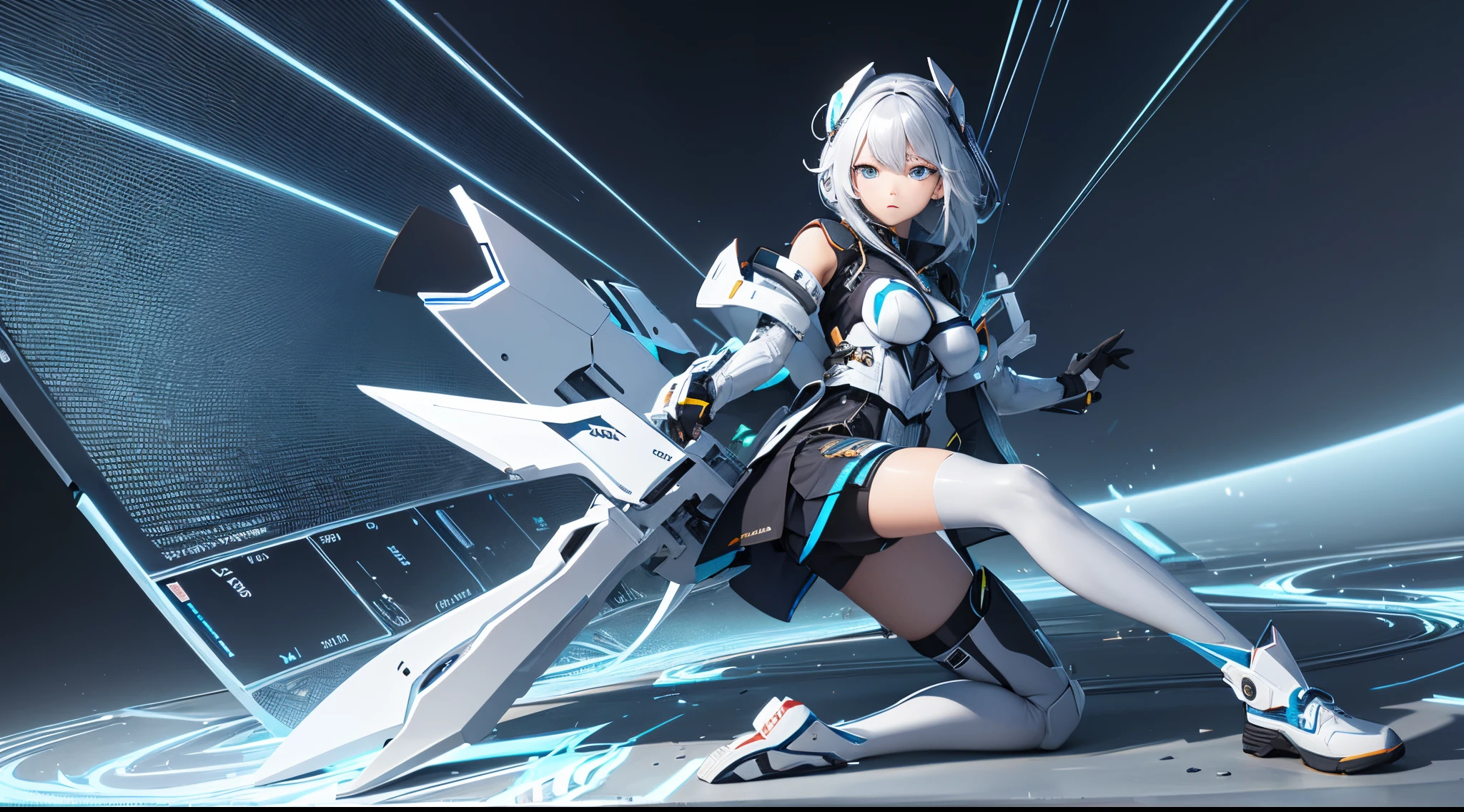 Engaging 3D visualization featuring stunning graphs、glinting - SeaArt AI