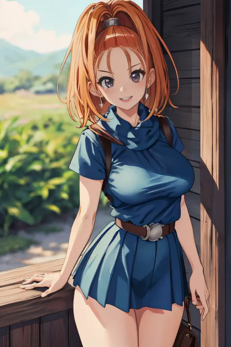 dq6 barbara,High Ponytail,Large breasts,, show panty - SeaArt AI