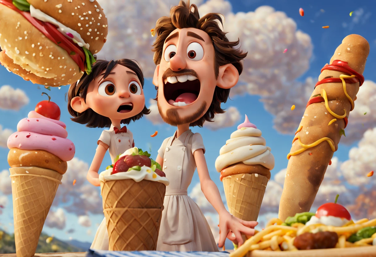 Cloudy with a Chance of Meatballs - 使用SeaArt AI創作