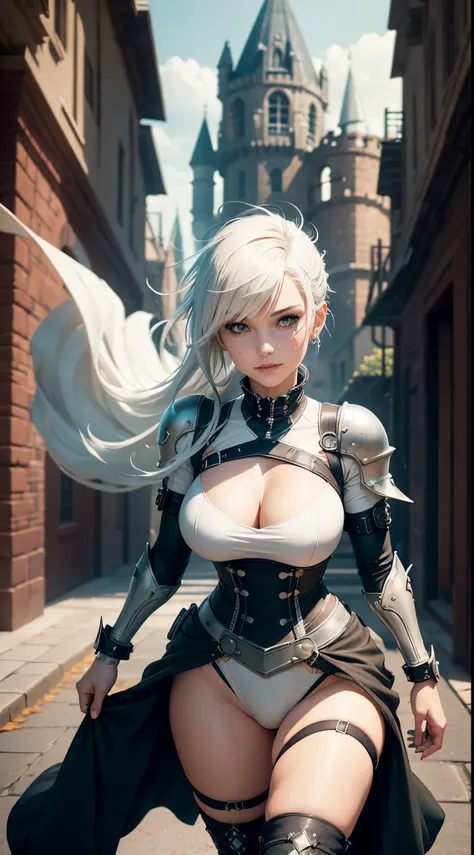 gwen tennyson,1girl,yorha 2b,riven,tracer - SeaArt AI