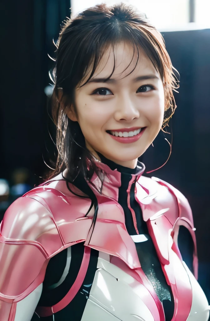 pink power range lemele、Realistic, shiny dark pink and white suit、Power Rangers Bodysuit ...
