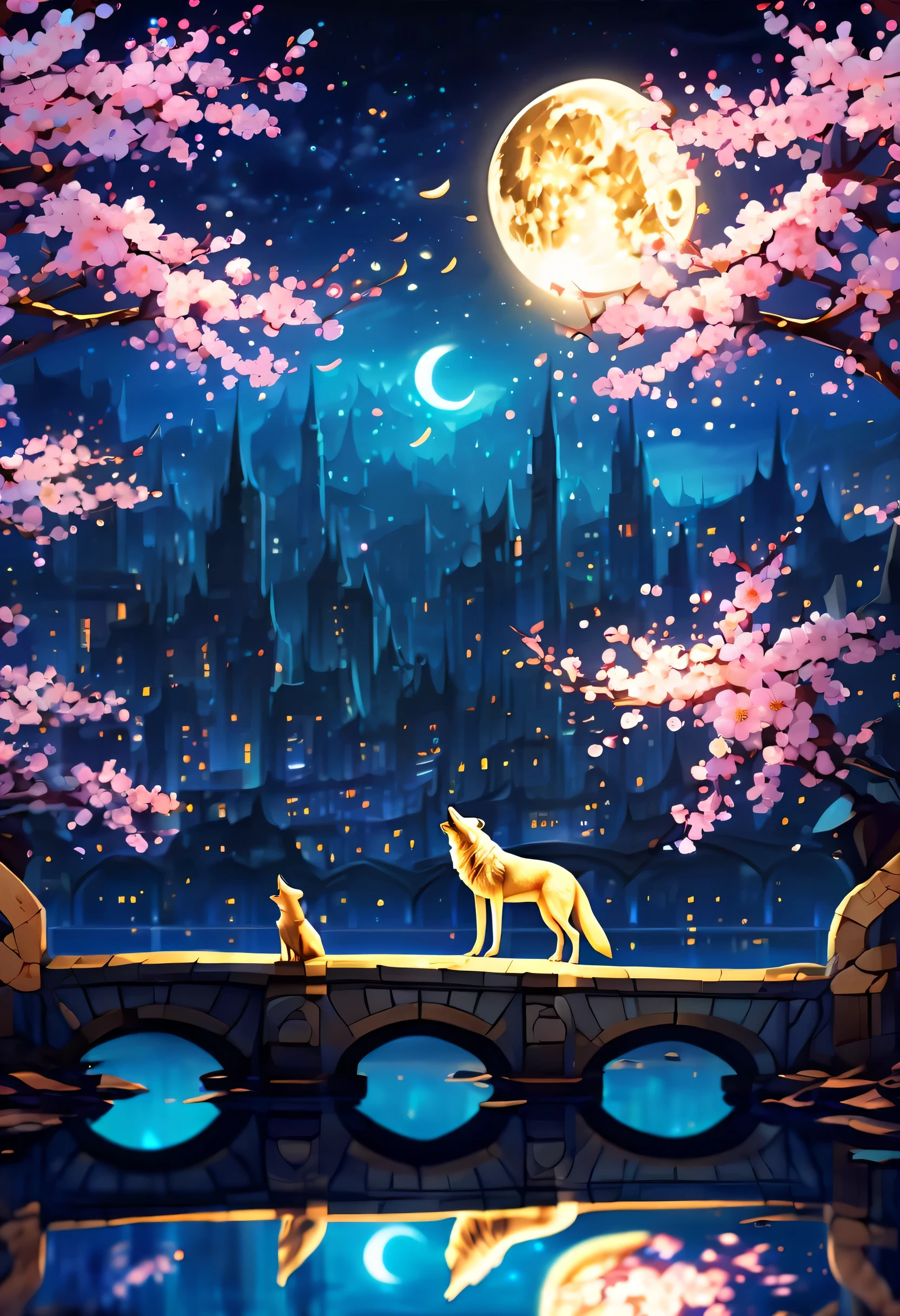 City Night View/城市夜景/都市の夜景 created with SeaArt AI