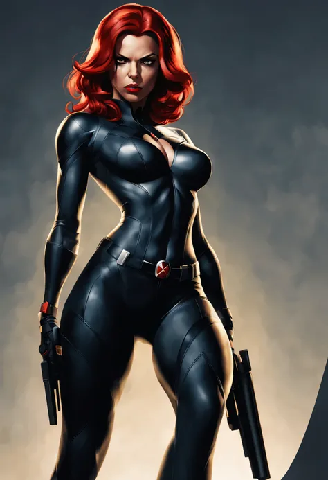 Black Widow Sexy Seaart Ai