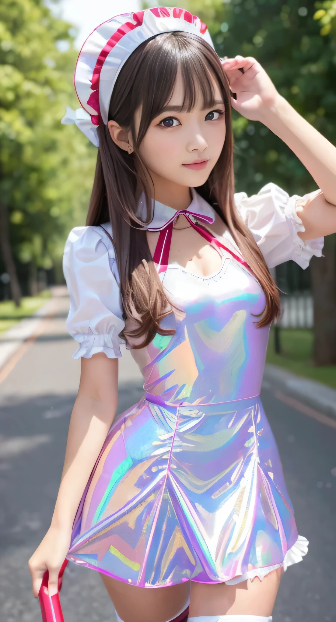 Angelic very beautiful cute young girl, Beautiful detailed eyes - SeaArt AI