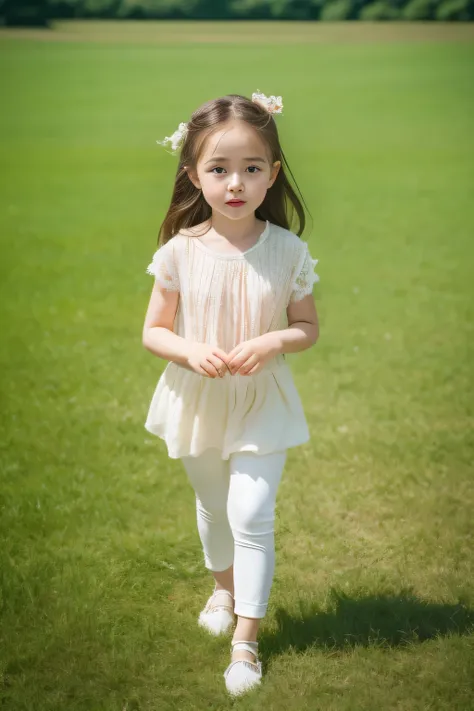 Beautiful wearing white silk and short skirt，little breast --auto - SeaArt AI