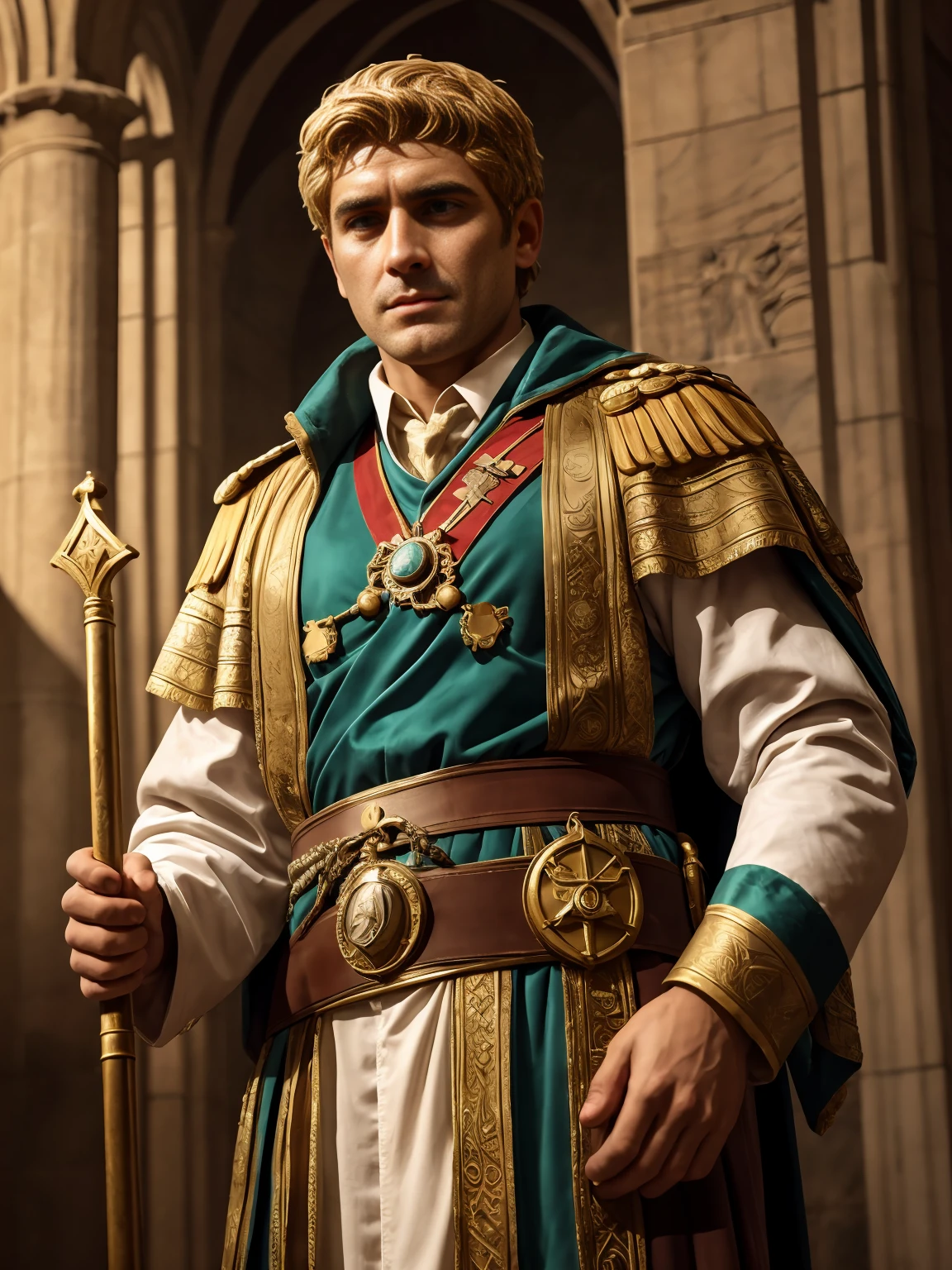 Constantine the Great、One of the most important figures in the history of the an - SeaArt AI