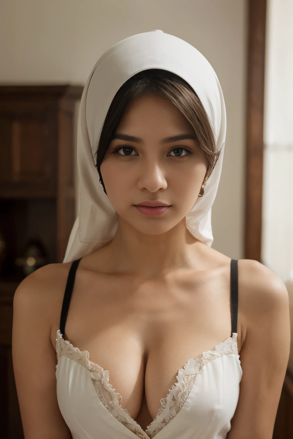 masterpiece, best quality, portrait of 1girl, skm_soyun, hijabi - SeaArt AI