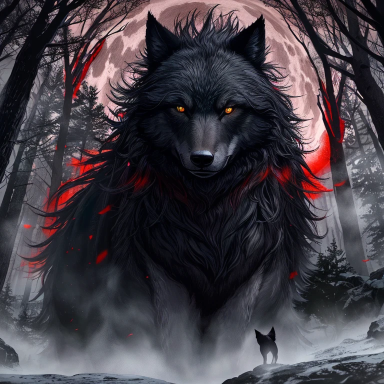 In the heart of the enchanted forest, there lies a towering figure of a ...