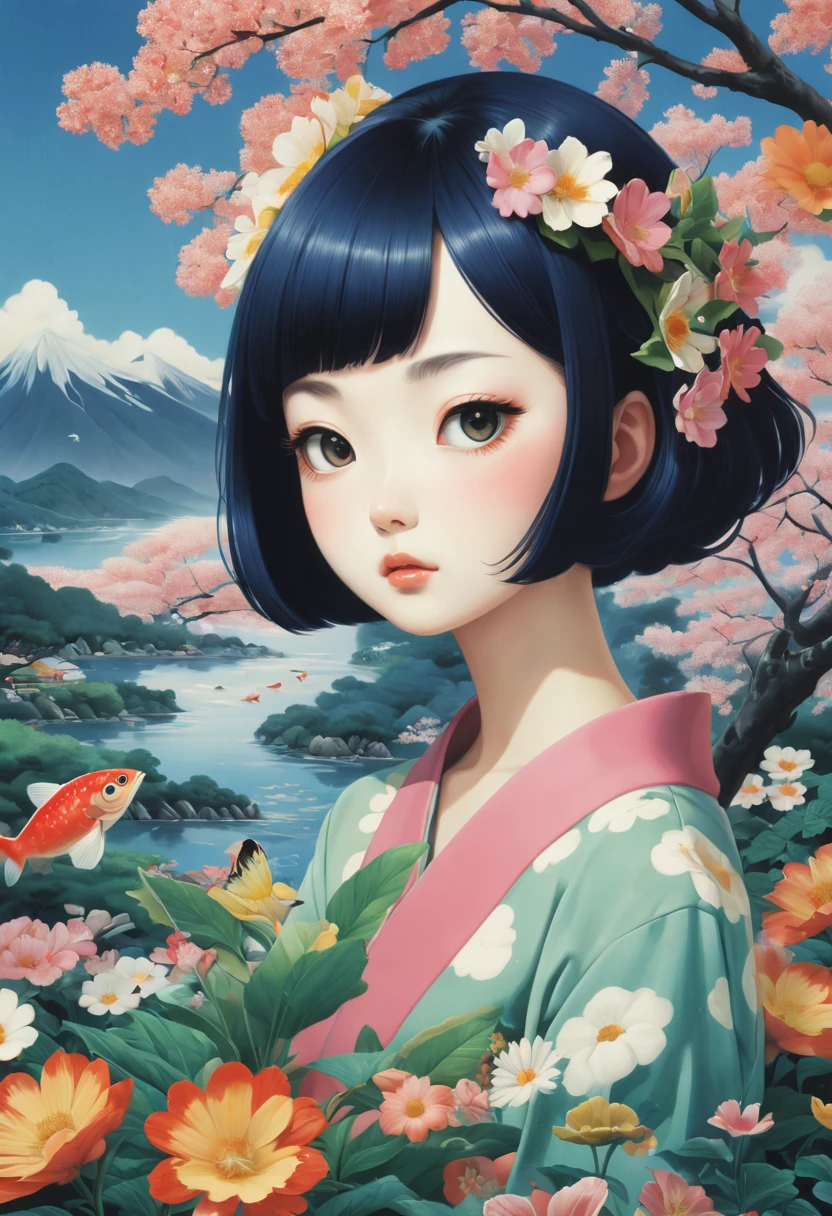 Inspired by Chiho Aoshima, best quality, masterpiece, 8k - SeaArt AI