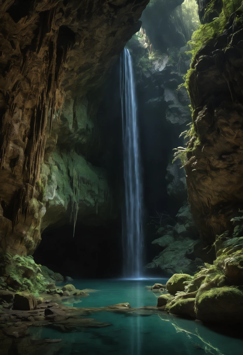 Underground cave creado con SeaArt AI