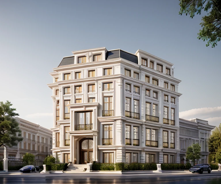 A beautiful Neo-classic exterior design that resembles life. The colors ...