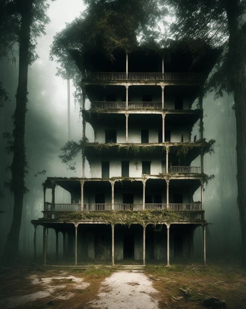 Eerie Places created with SeaArt AI