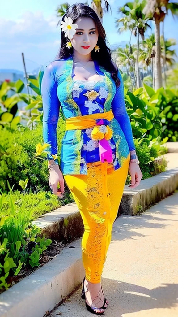 Traditional Dress Kebaya Balinese created with SeaArt AI