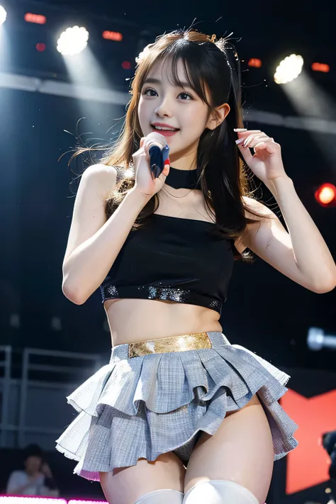 「NSFW」4k、high-detail、japanaese girl、Healthy skin、modeled、Beautiful leg mini skirt、kawaii faces ...