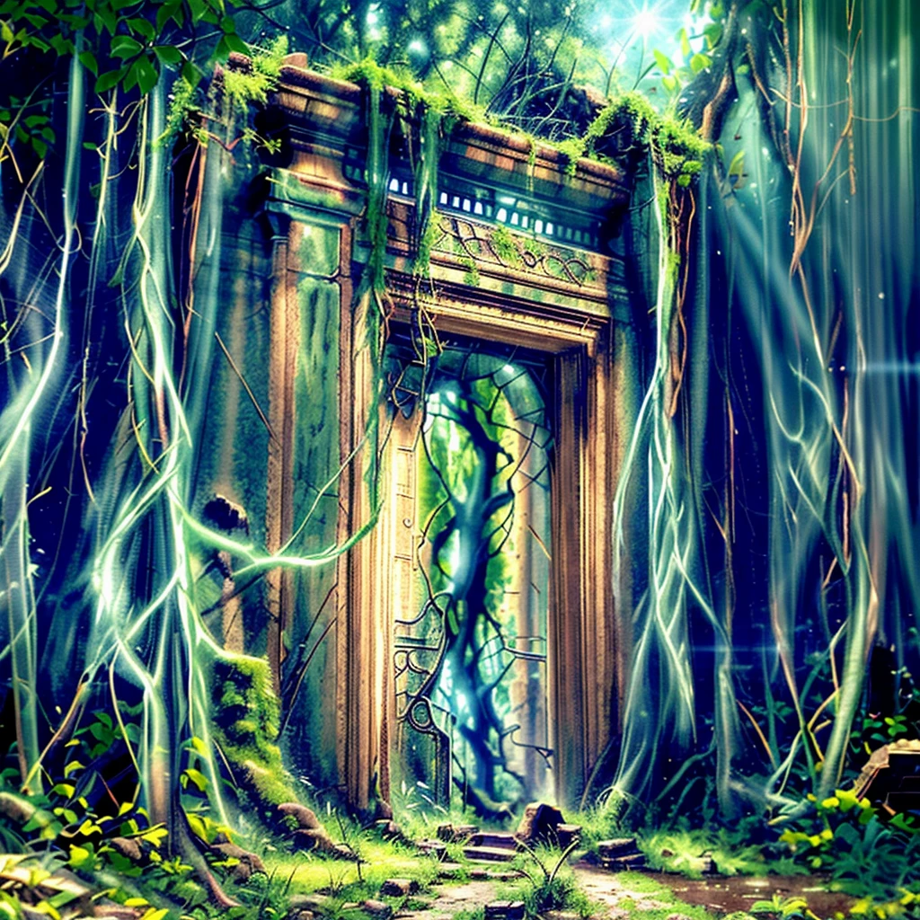 forgotten gateway of time and space created with SeaArt AI