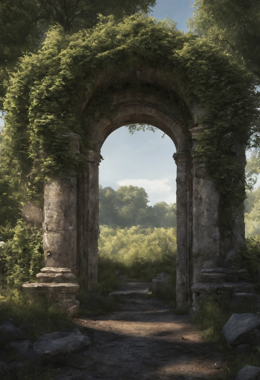 SeaArt AIで作成されたForgotten Gateway of Time and Space/被遗忘的时空之门/忘れられた時空の扉