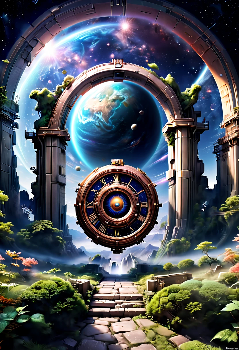 被遗忘的时空之门/Forgotten Gateway of Time and Space/忘れられた時空の扉 created with SeaArt AI