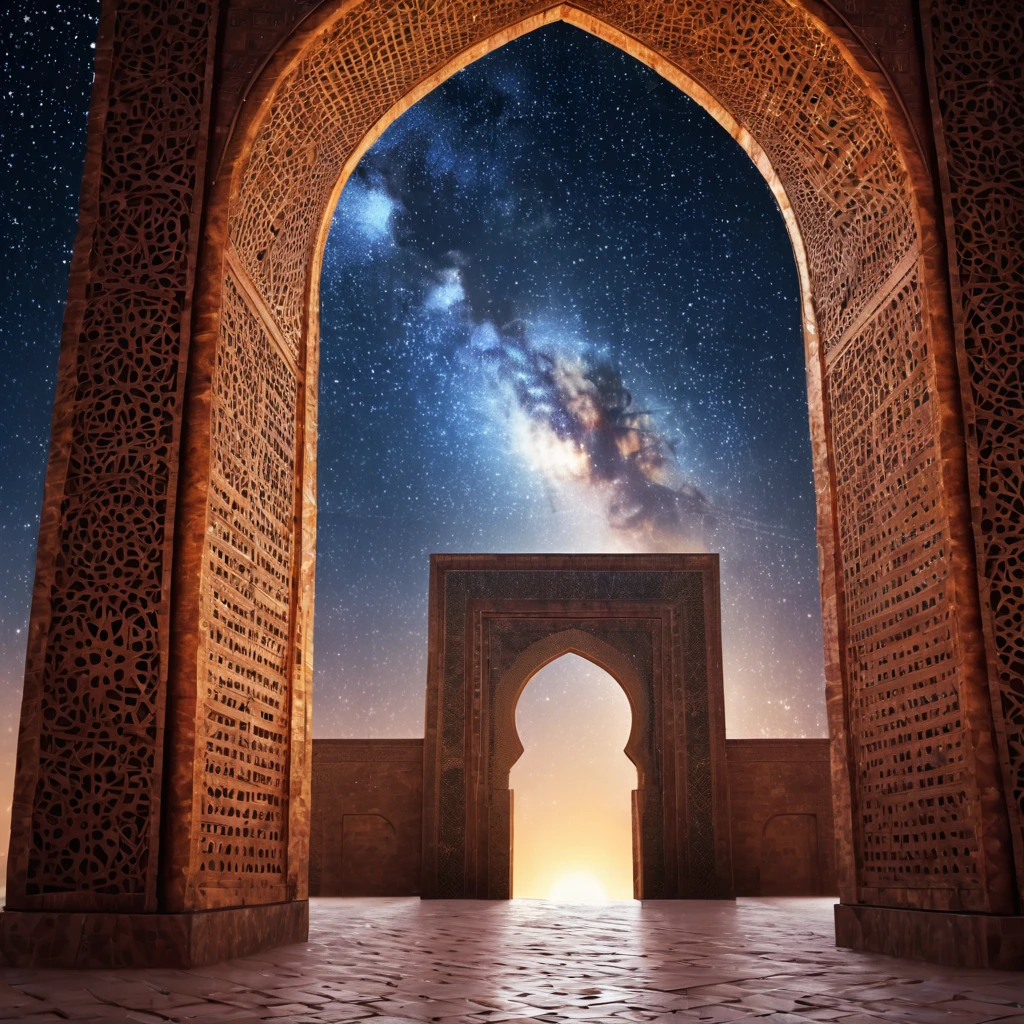 Forgotten gateway of time and space, morocco, magical, starry sky - SeaArt AI