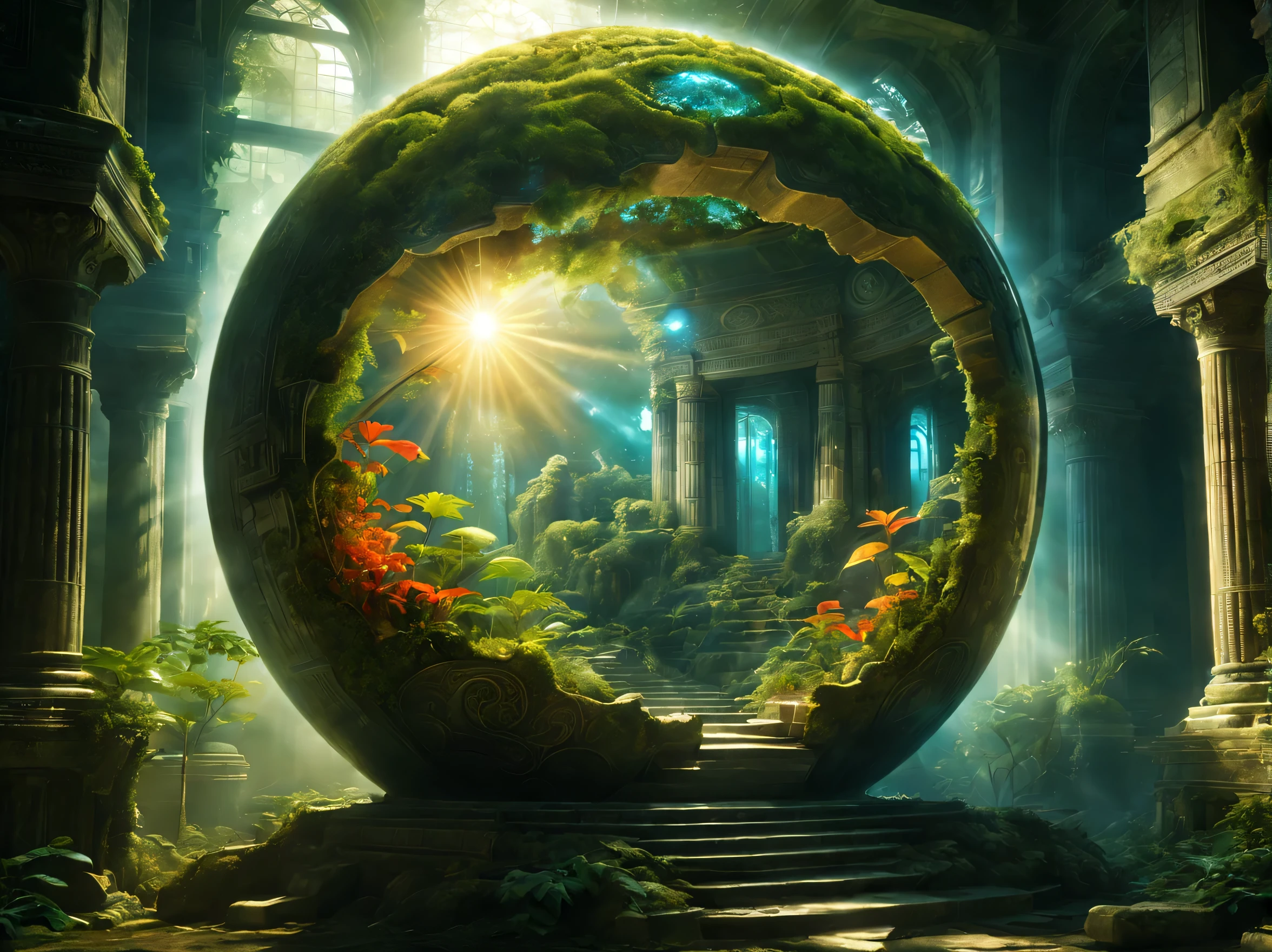 (0201) Forgotten Gateway of Time and Space/被遗忘的时空之门/忘れられた時空の扉 created with SeaArt AI