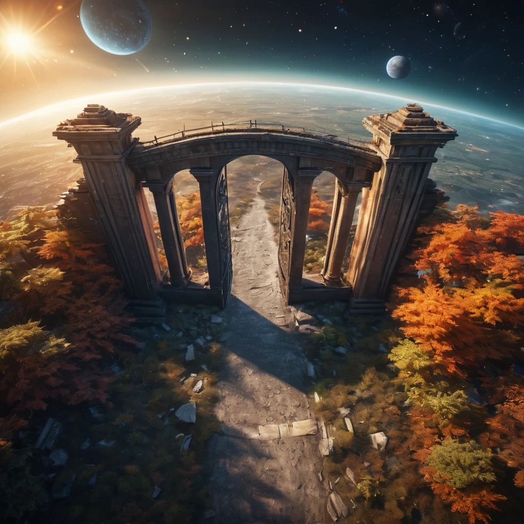 Forgotten Gateway of Time and Space/被遗忘的时空之门/忘れられた時空の扉 creado con SeaArt AI