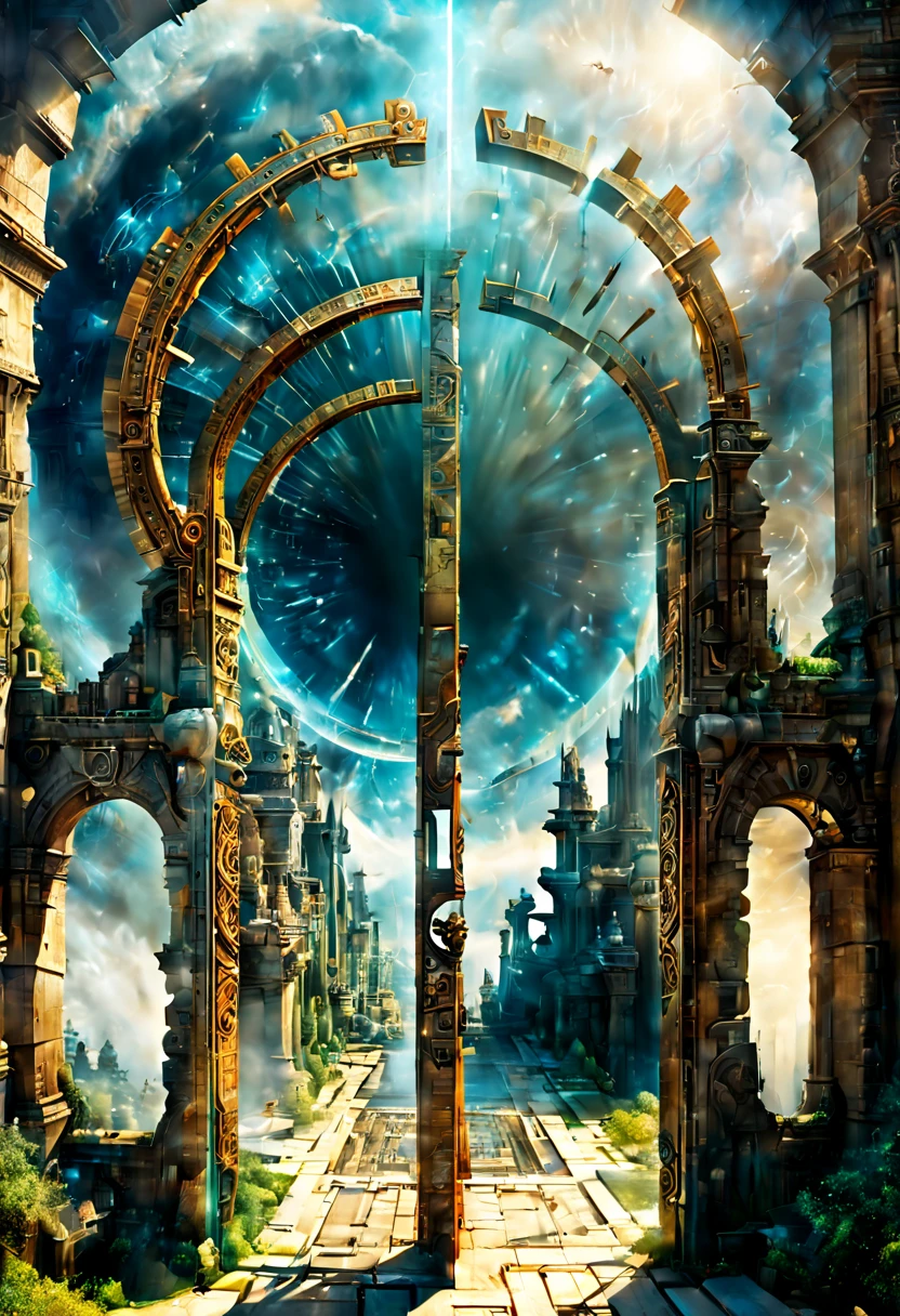 被遗忘的时空之门 created with SeaArt AI