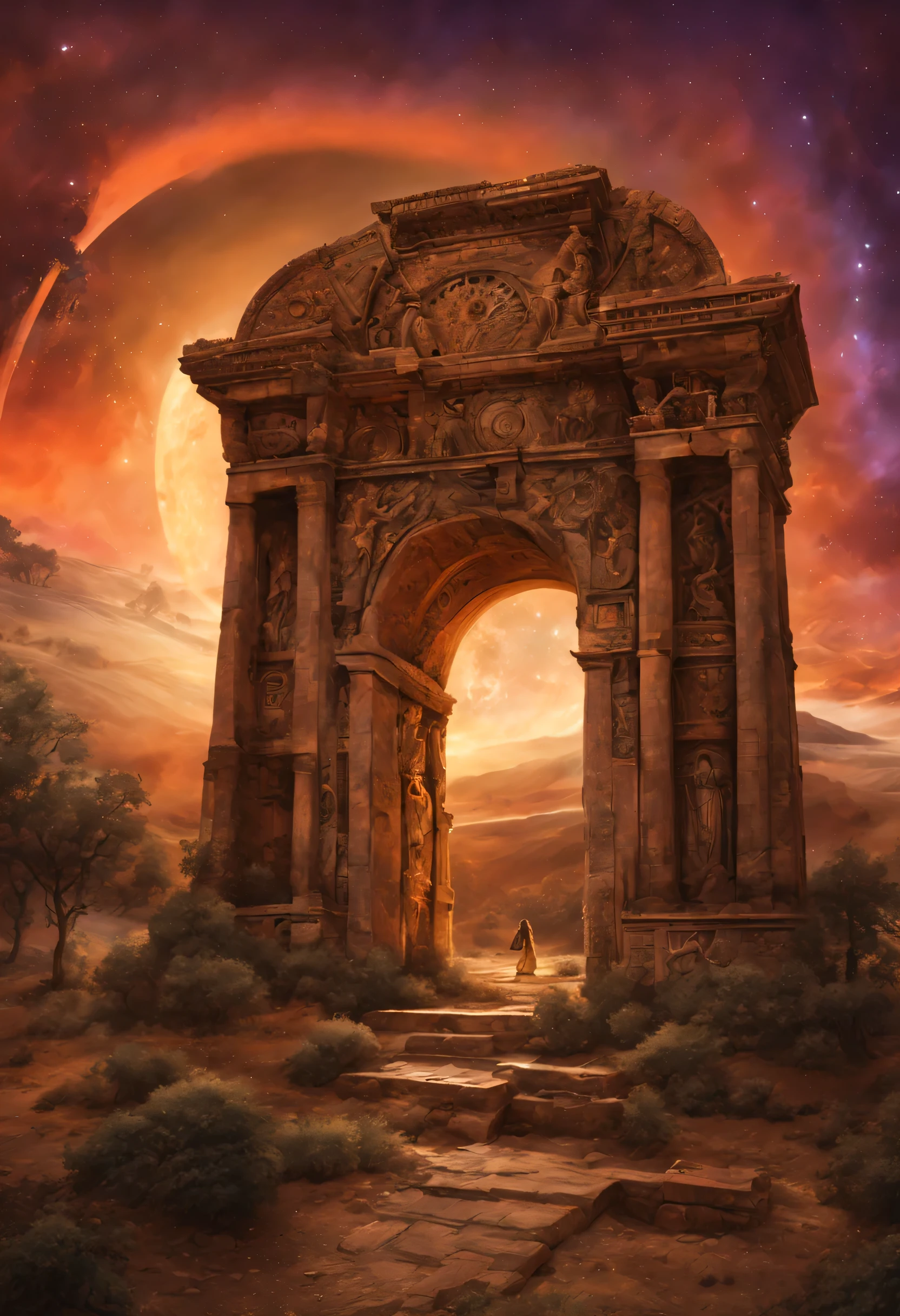The Forgotten Gateway of Time and Space Daily Challenge created with SeaArt AI
