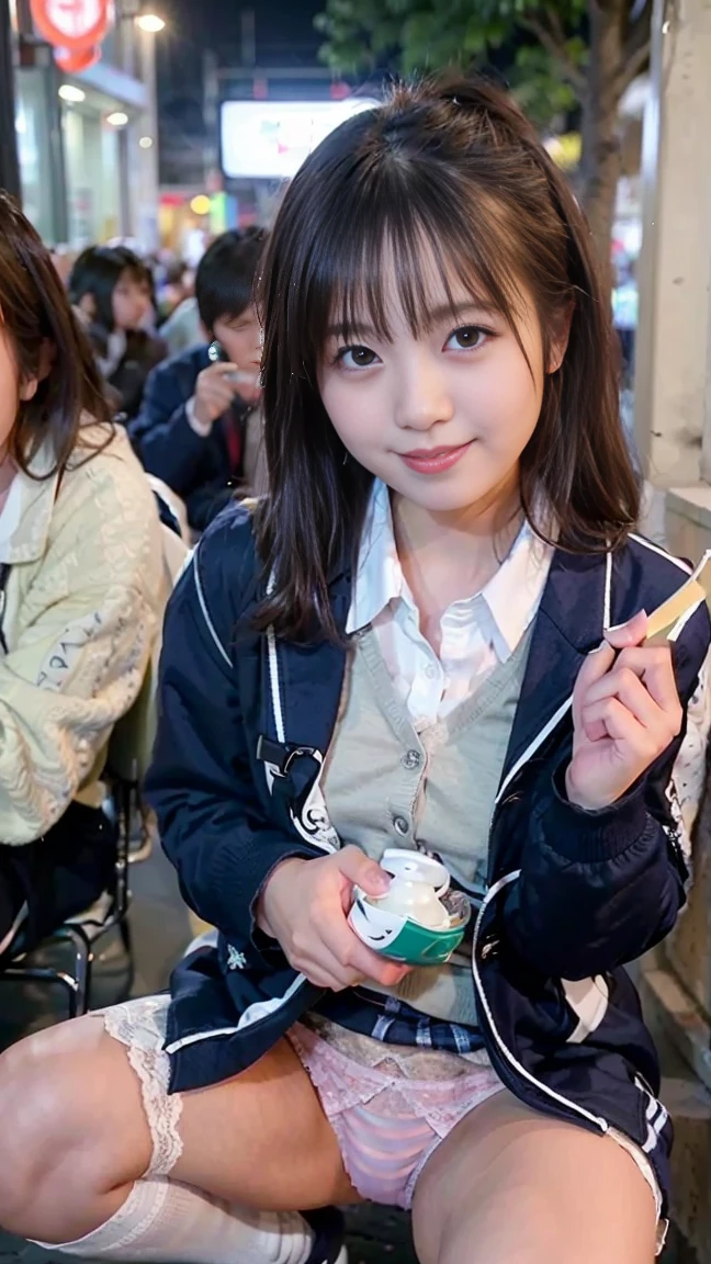 Asian Babe,Babe,Lifting Skirt,Daily-Challenge created with SeaArt AI