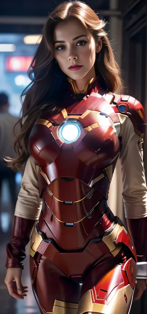 Iron Man women are shy - SeaArt AI