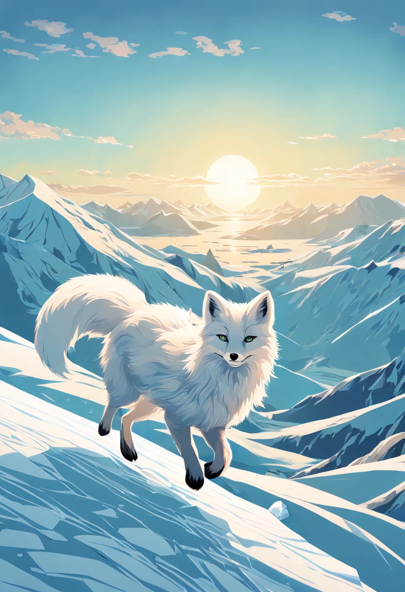 The Arctic Fox's Journey: (masterpiece, best quality, illustration ...