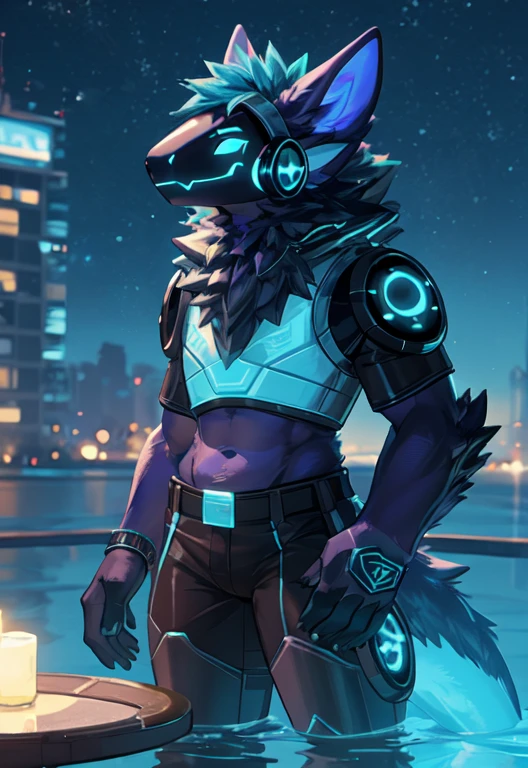 furry protogen created with SeaArt AI