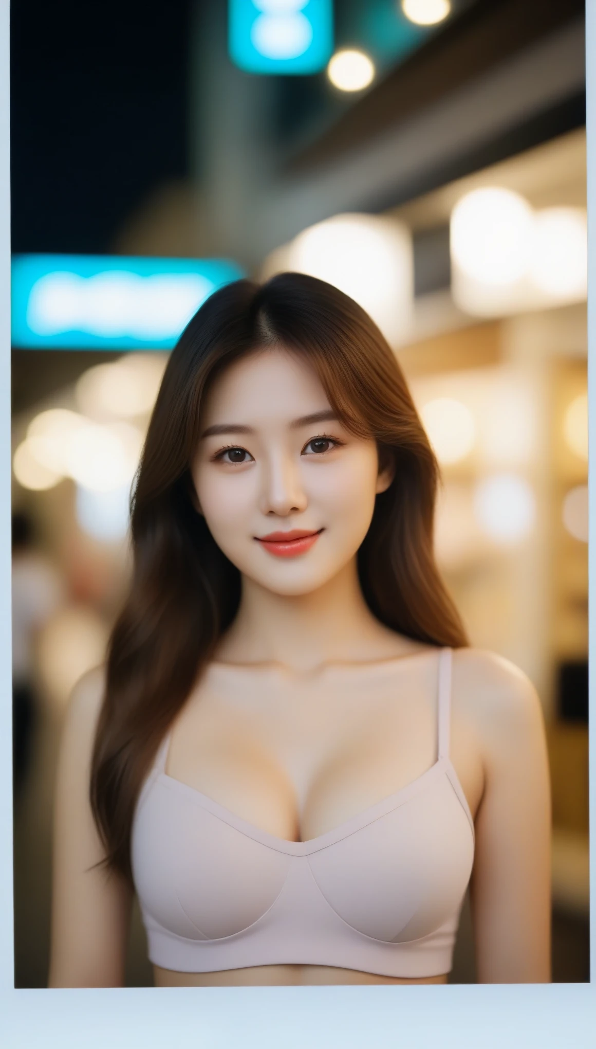 A woman in a bra top posing for a photo - SeaArt AI