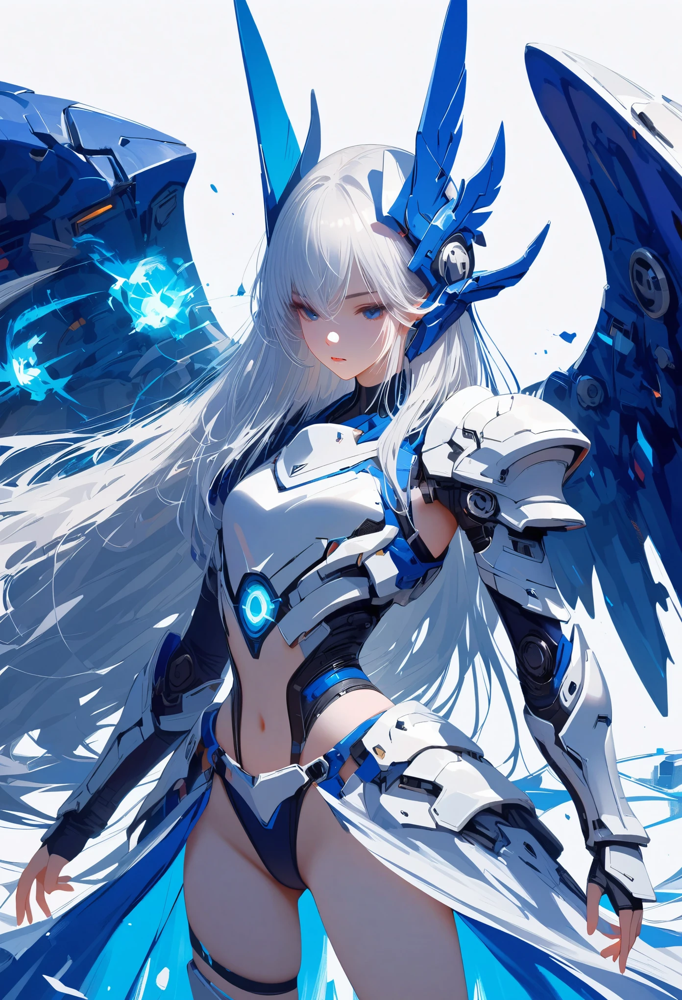 A close up of a woman in a costume with wings - SeaArt AI