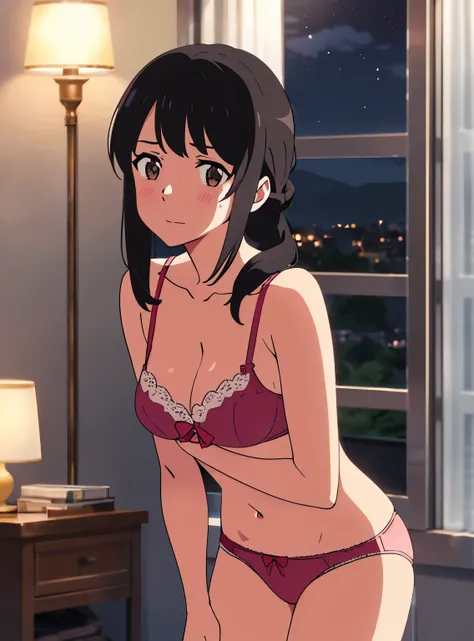 Shinkai Makoto Kimi No Na Wa 1girl Bangs Black Hair Seaart Ai