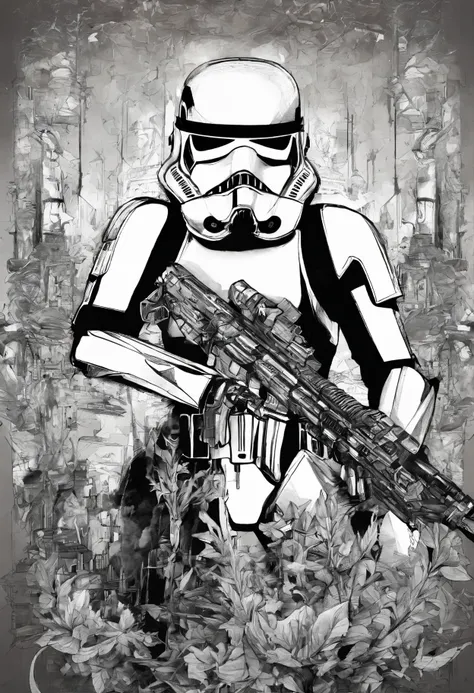El dibujo de tinta Stormtroopers, Ilustración Digital, Estilo de tira ...