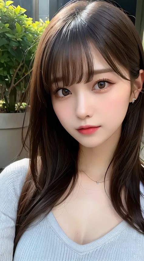 Top Quality、8k、 Masterpiece15、one Girl、unhealthy Face、letter To、blunt Bangs、lots Of