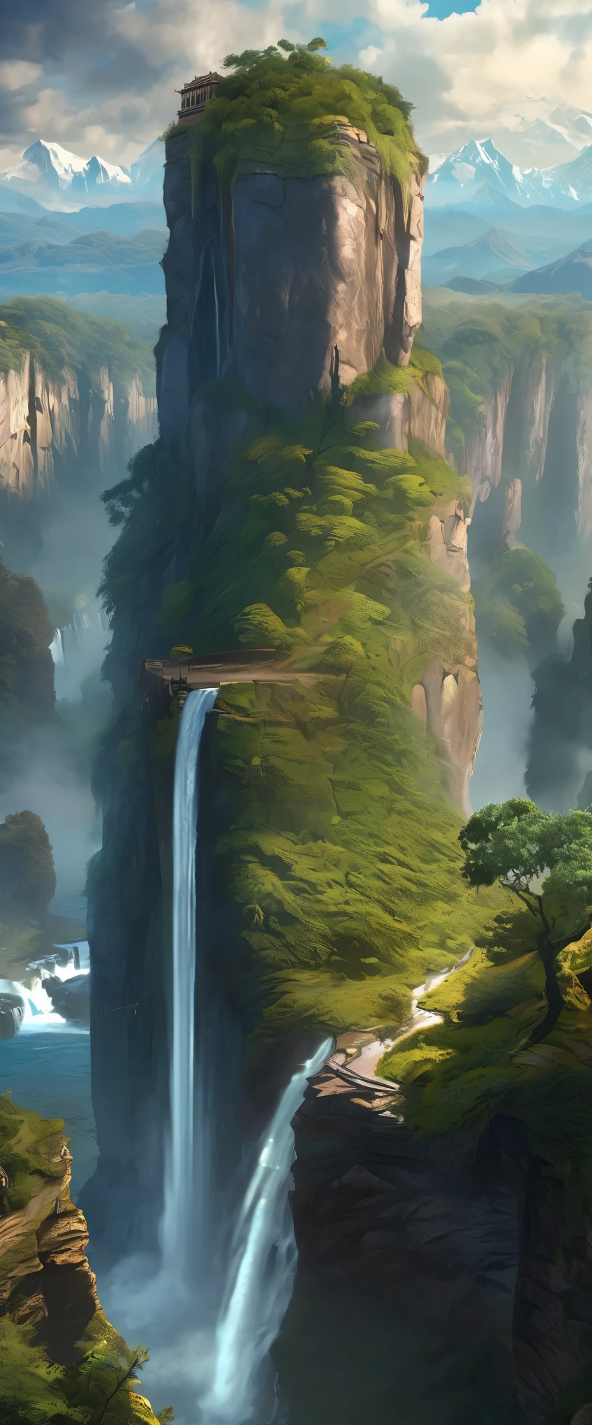 The breathtaking views of towering cliffs overlooking the majestic ...