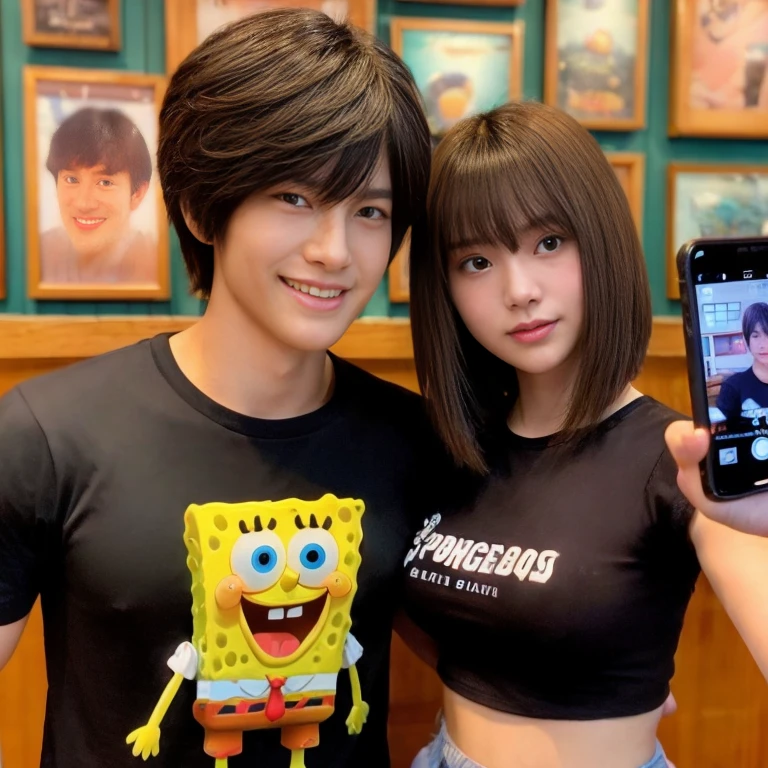 Very realistic, handsome Indonesian man, short hair, black t - SeaArt AI