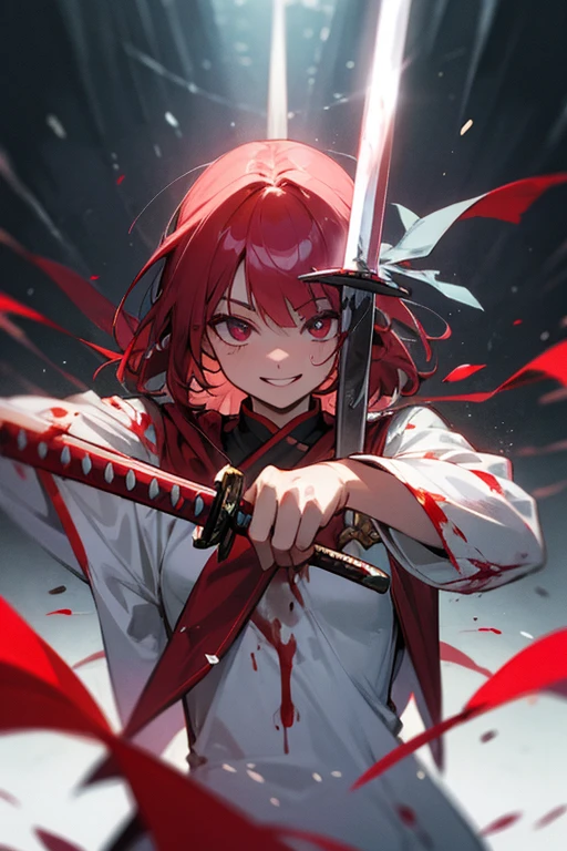 Blood return、smile、sword、3×3 - SeaArt AI