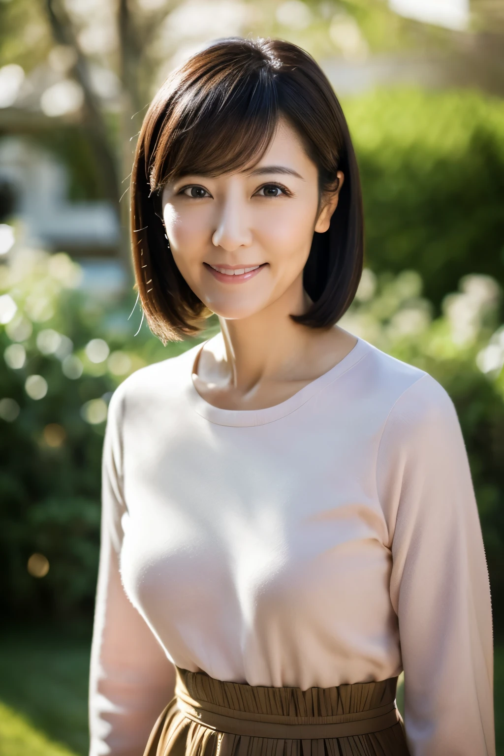 ドレスを着て写真を撮る女性のクローズアップ - SeaArt AI