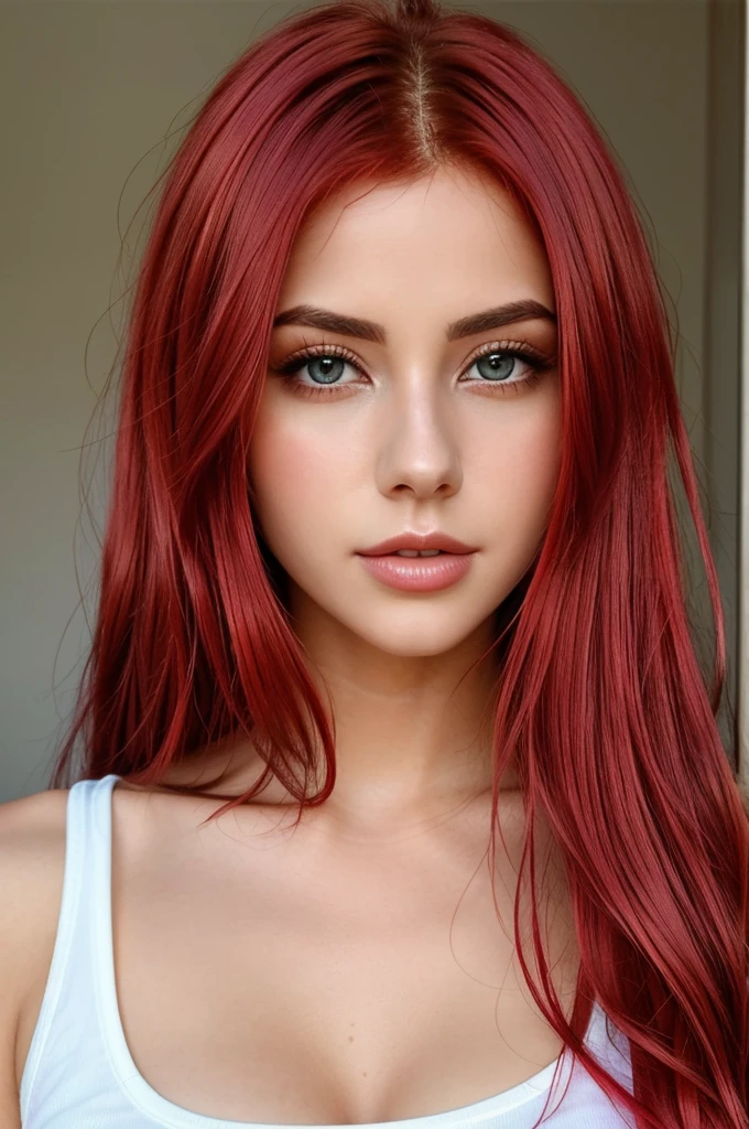 Make Her With Dyed Red Hair Seaart Ai