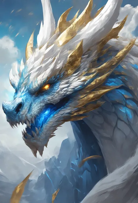 ice breathing dragon - SeaArt Al - Free Al Art Generator