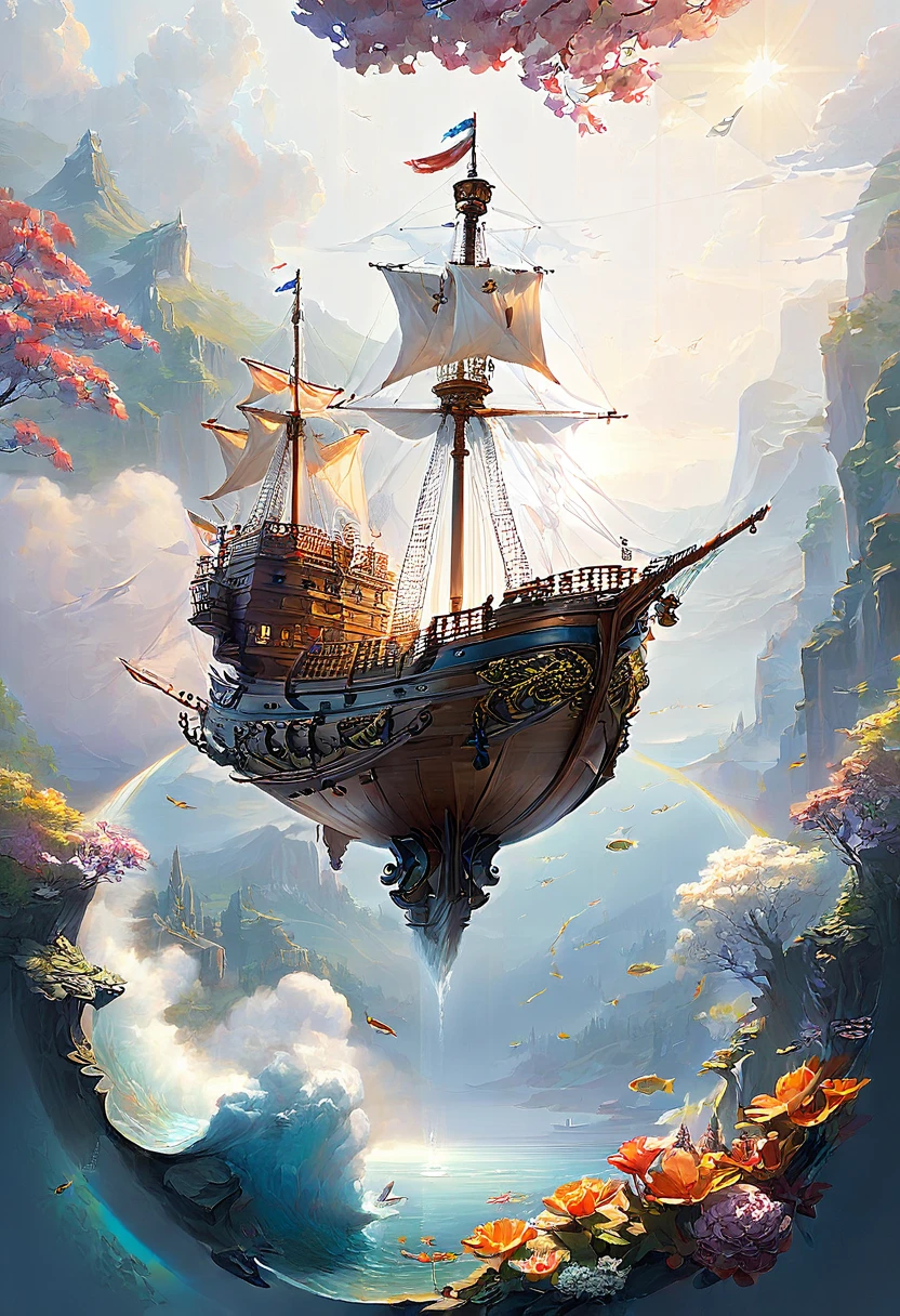 Floating/漂浮/浮遊 created with SeaArt AI