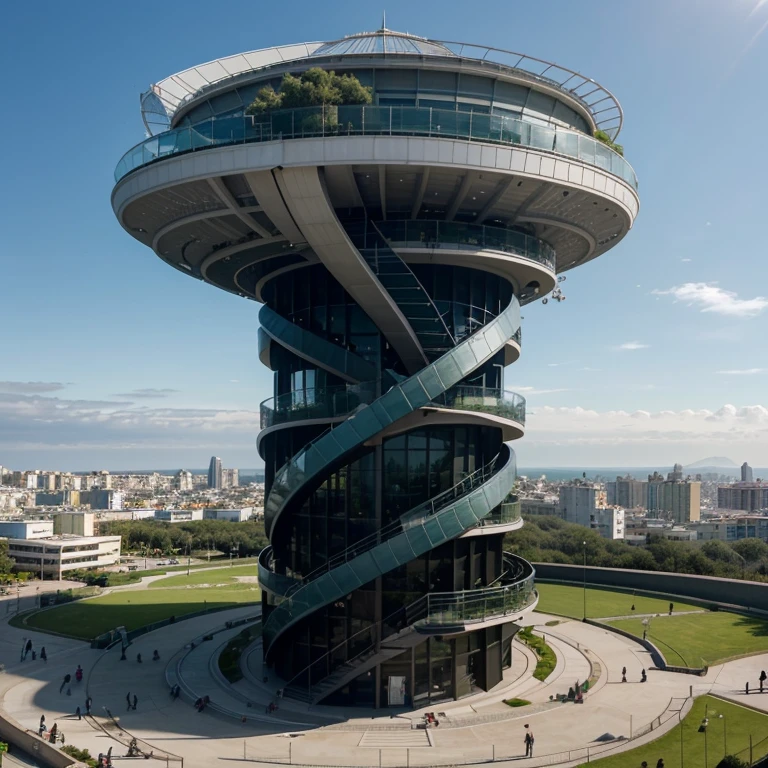 **Project Name:** The Helix Spire **Location:** Coastal Edge - SeaArt AI