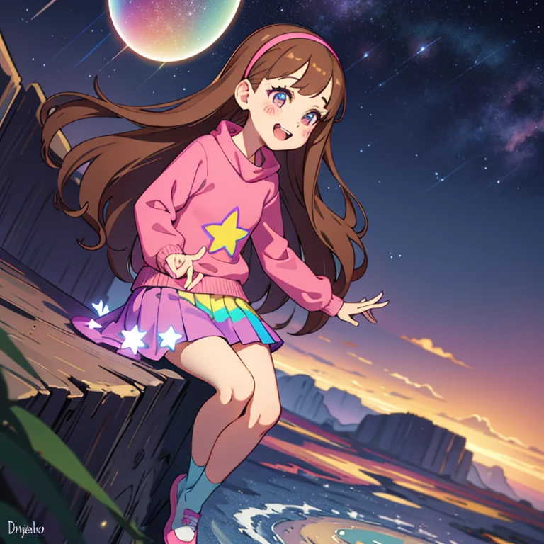 (medium:1.1), vibrate colors, Mabel Pines, day, masterpiece, best quality - SeaArt AI