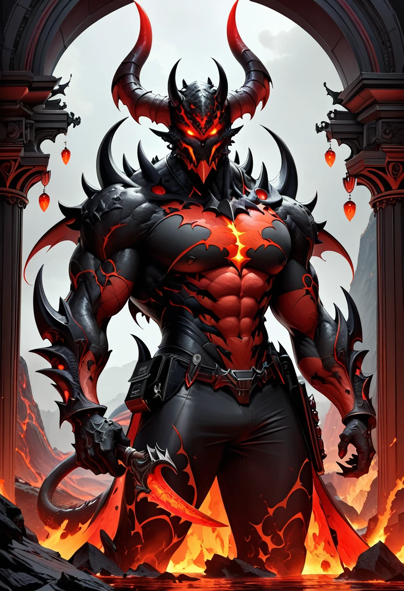 SeaArt AIで作成されたLava Demon/熔岩恶魔/溶岩デーモン