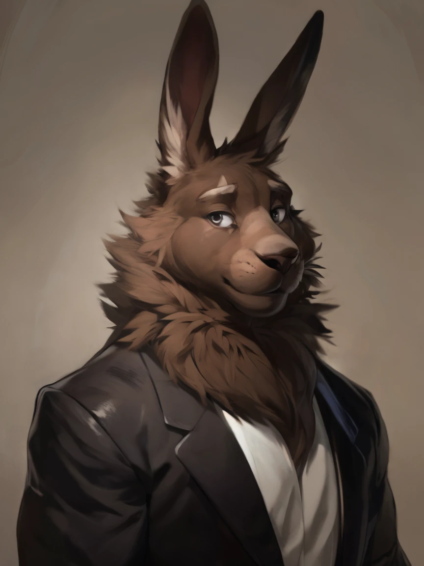 A tall hare in a black suit, By darkgem, at mystikfox61, by glitter ...