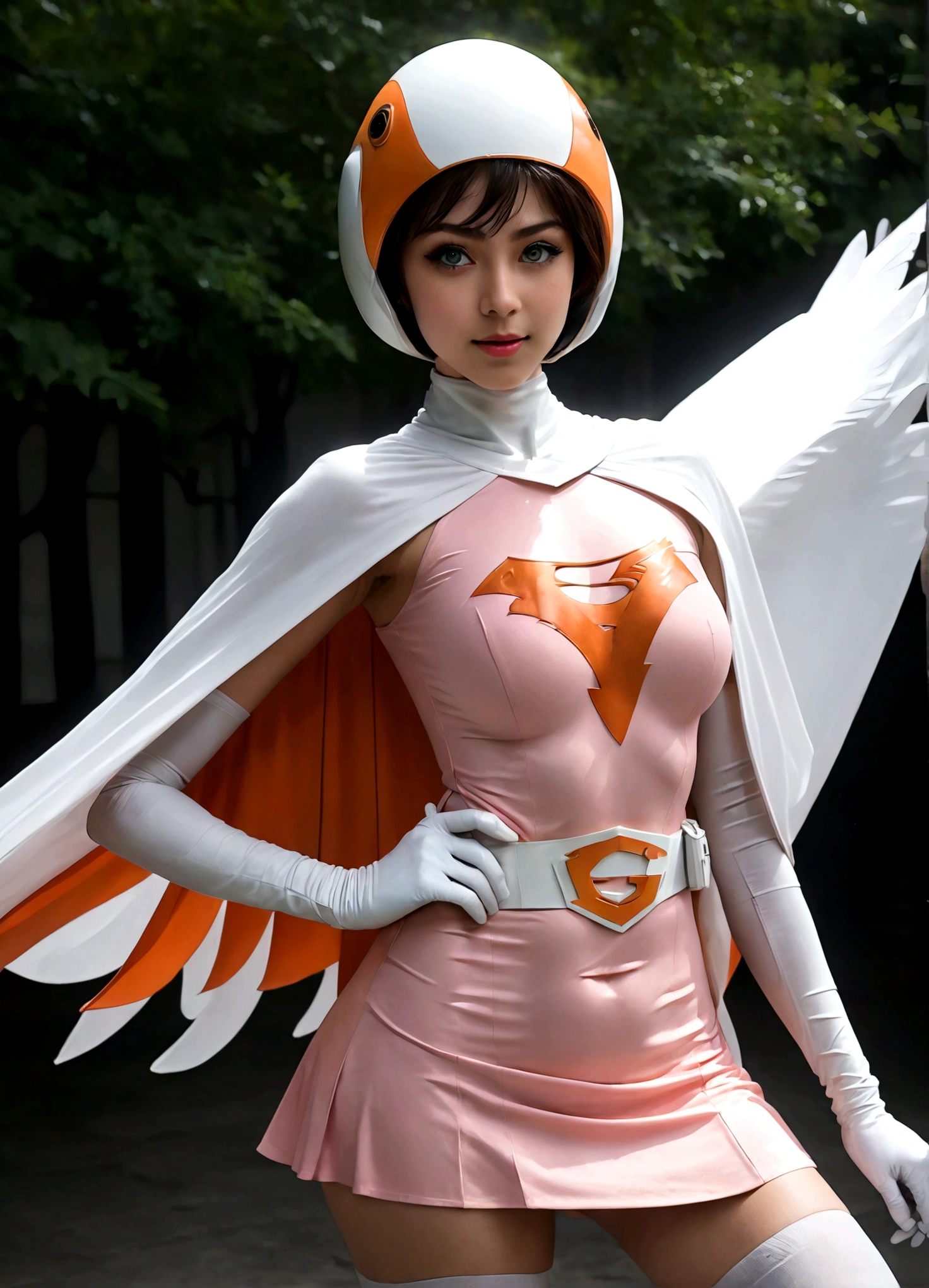 SeaArt AIで作成されたJun The Swan from Gatchaman / 白鳥のジュン 科学忍者隊ガッチャマン