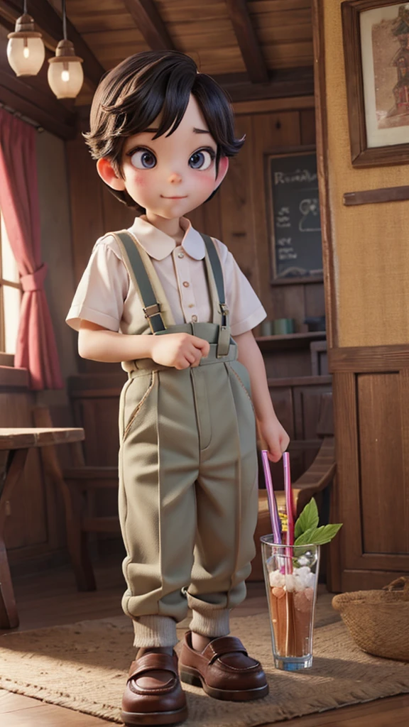 Without a long nose like Pinocchio、I want a cute puppet boy character ...