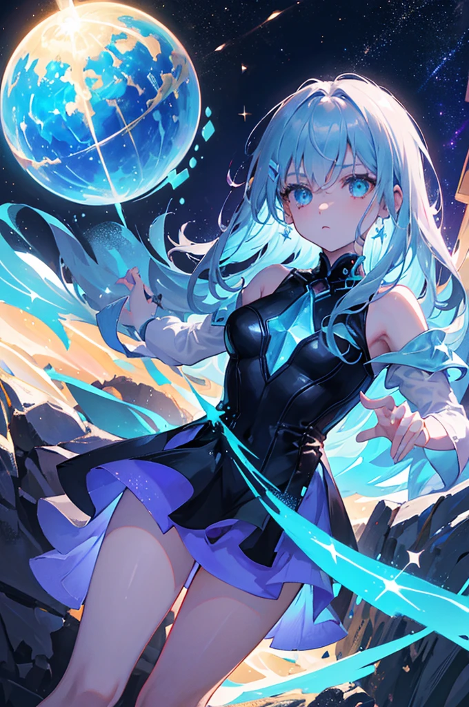 Cosmic background: A space scene with nebulae, Stars and galaxies ...