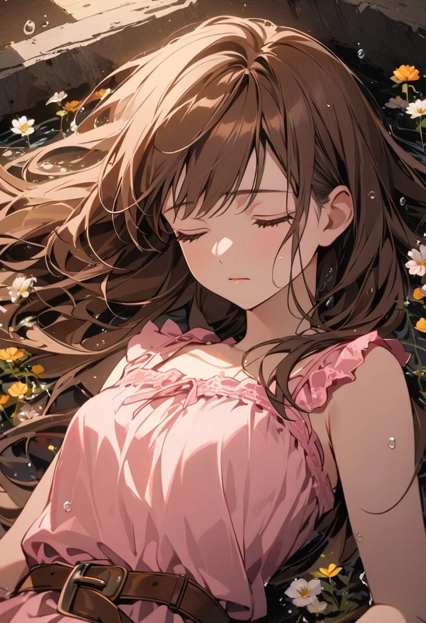 Underground flower field, flowers blooming in the dark, cavernous ...